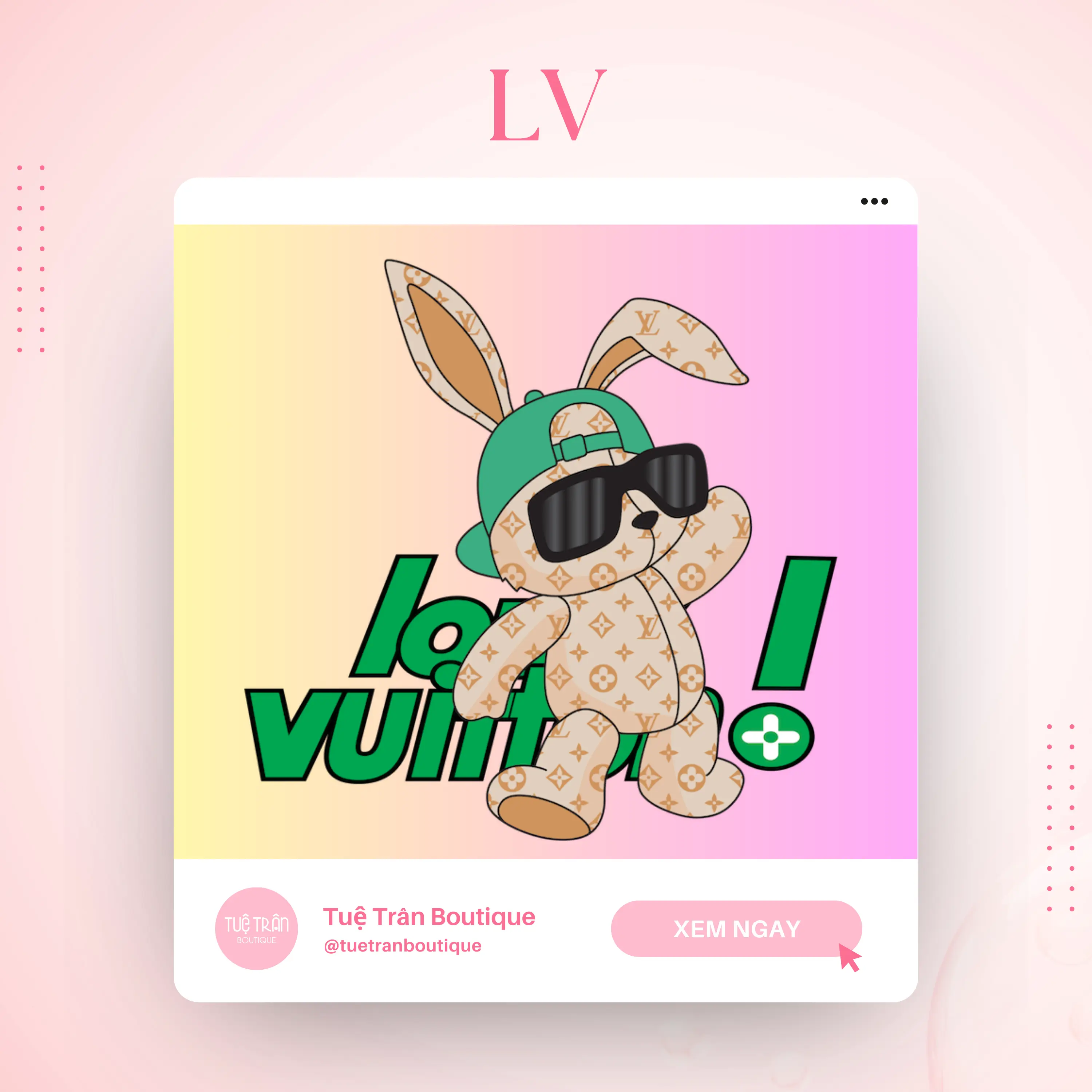 Hình in áo thun Logo LV